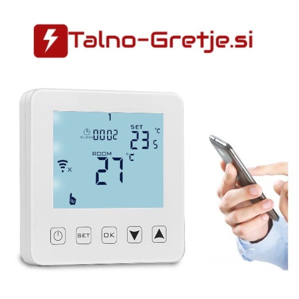 Električno talno gretje 150W - Komplet set mreža in termostat - WiFi digital